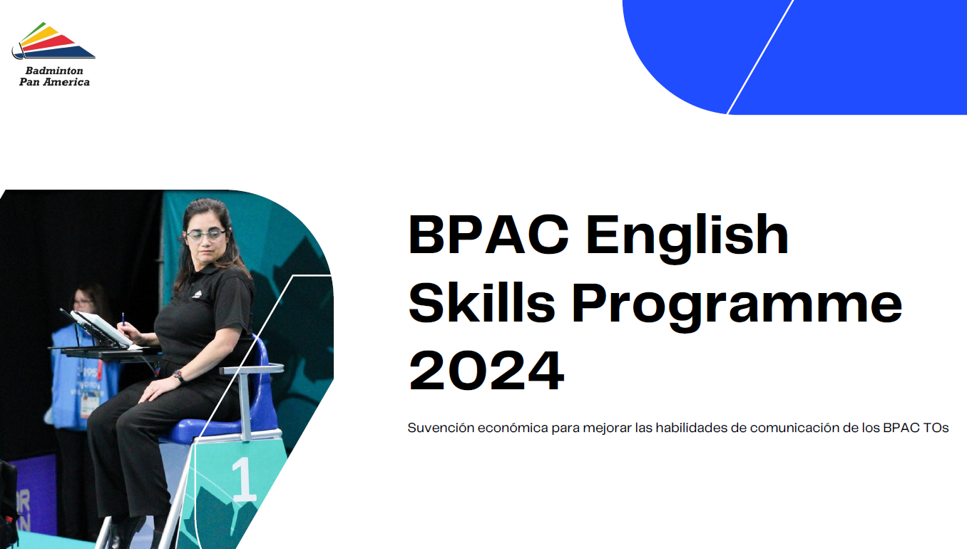 Technical Officials English Programme – Badminton Pan America